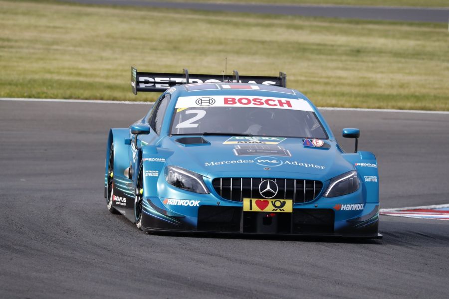 Gary Paffett on the top podium spot for the second time this year